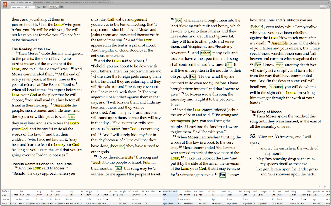 USABILITY: Ability to increase font-size for "bottom of page" interlinear — Logos Community